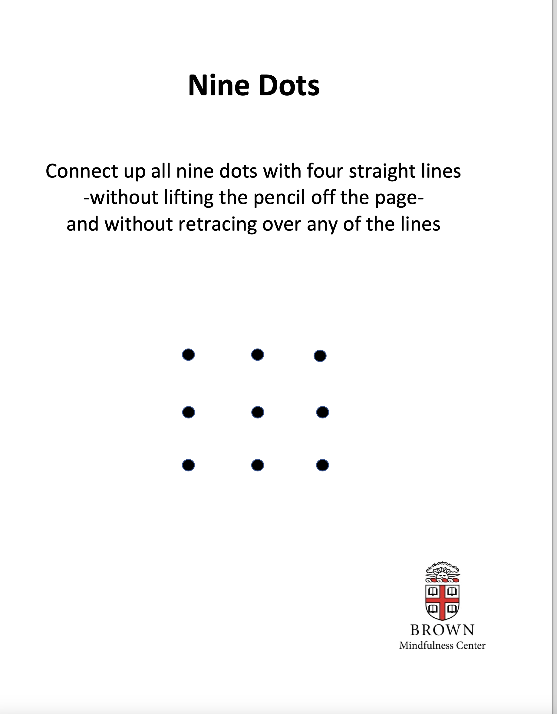 9 Dots – Embrace the Mind