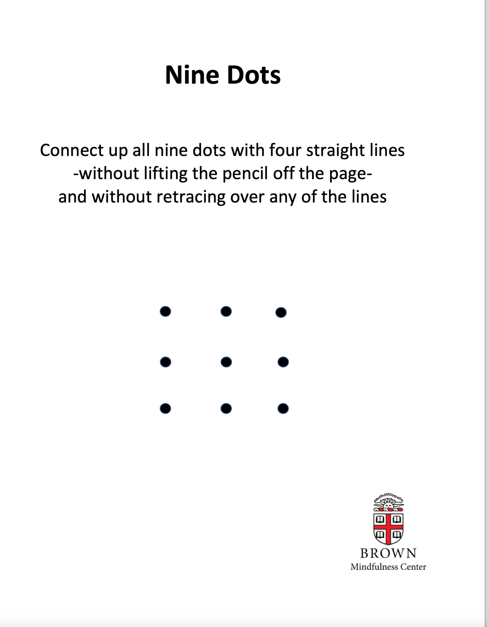 9 Dots – Embrace the Mind